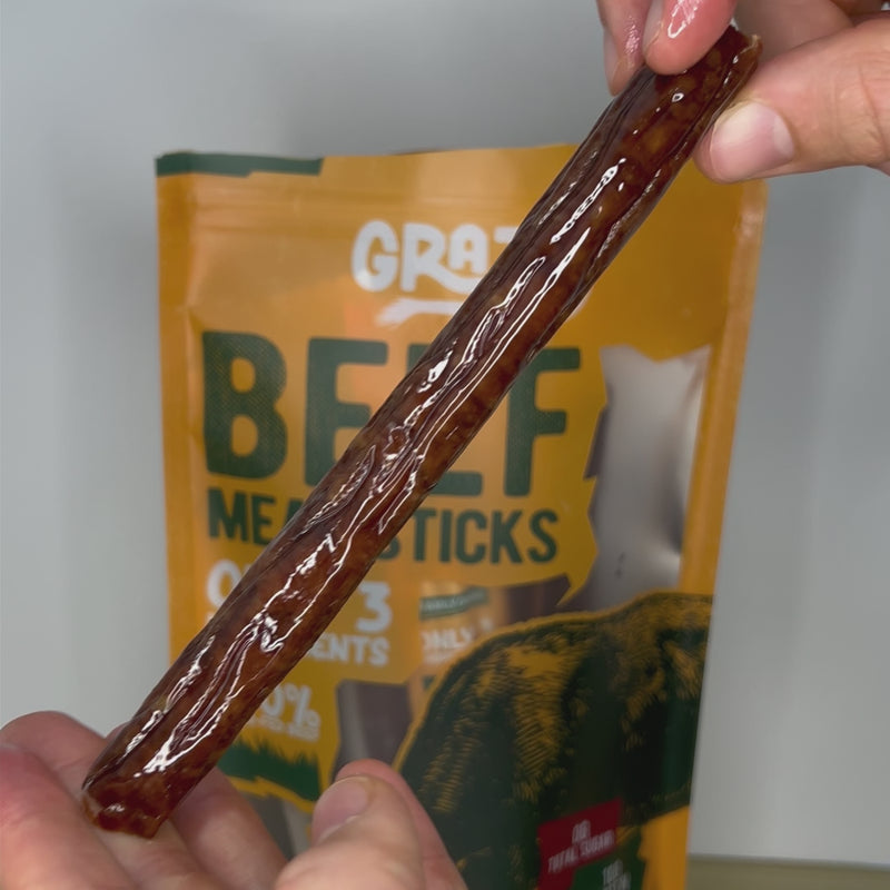 Plain Beef Meat Sticks - 100% Grass-Fed & Finished